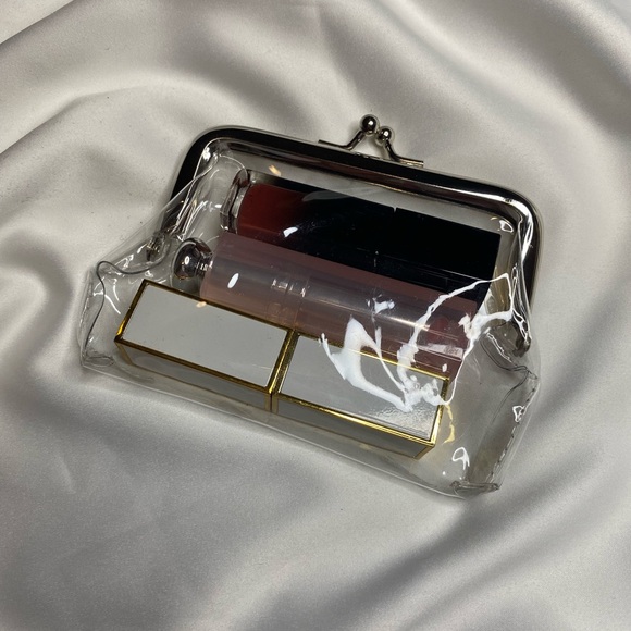 Bags | Clear Coin Purse Transparent Change Purse For Women Pvc Kisslock ...